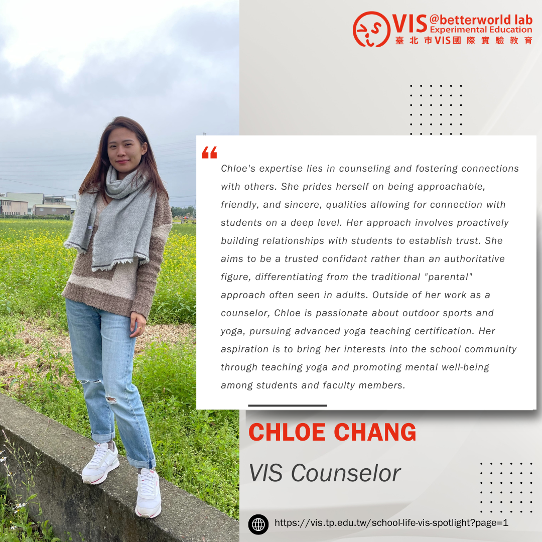 Chloe Chang: Nurturing Connections and Fostering Inclusivity at VIS ...